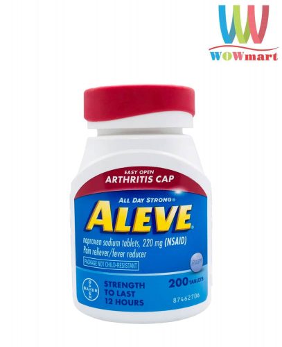 Viên uống Aleve Arthritis Cap Pain Reliever Naproxen Sodium 220mg 200 ...