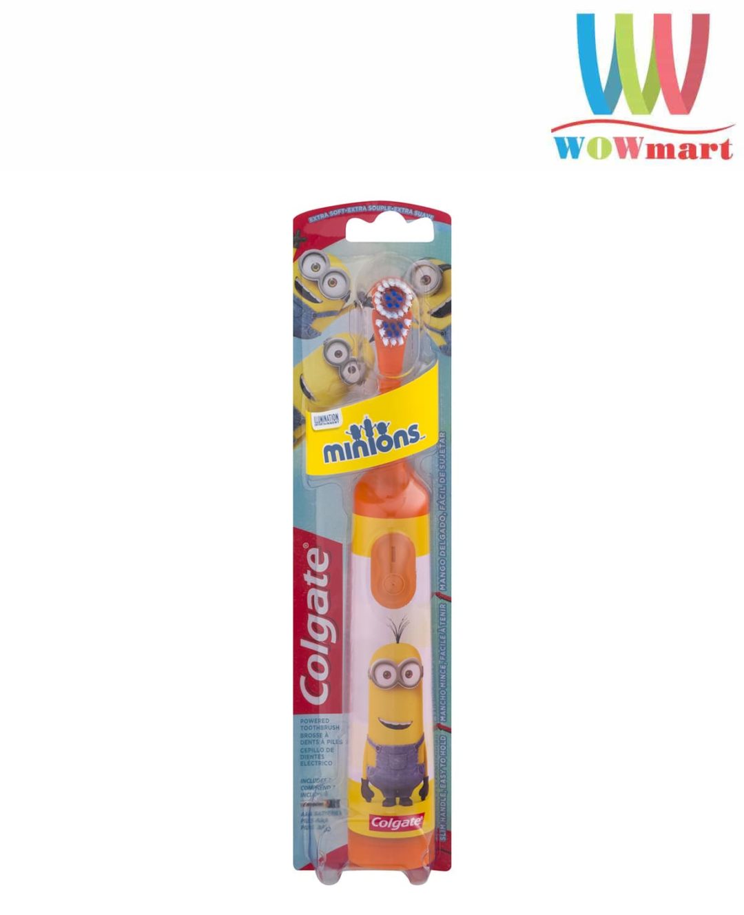 Bàn chải đánh răng trẻ em Colgate Minions dùng pin (Cam) - Wowmart VN ...
