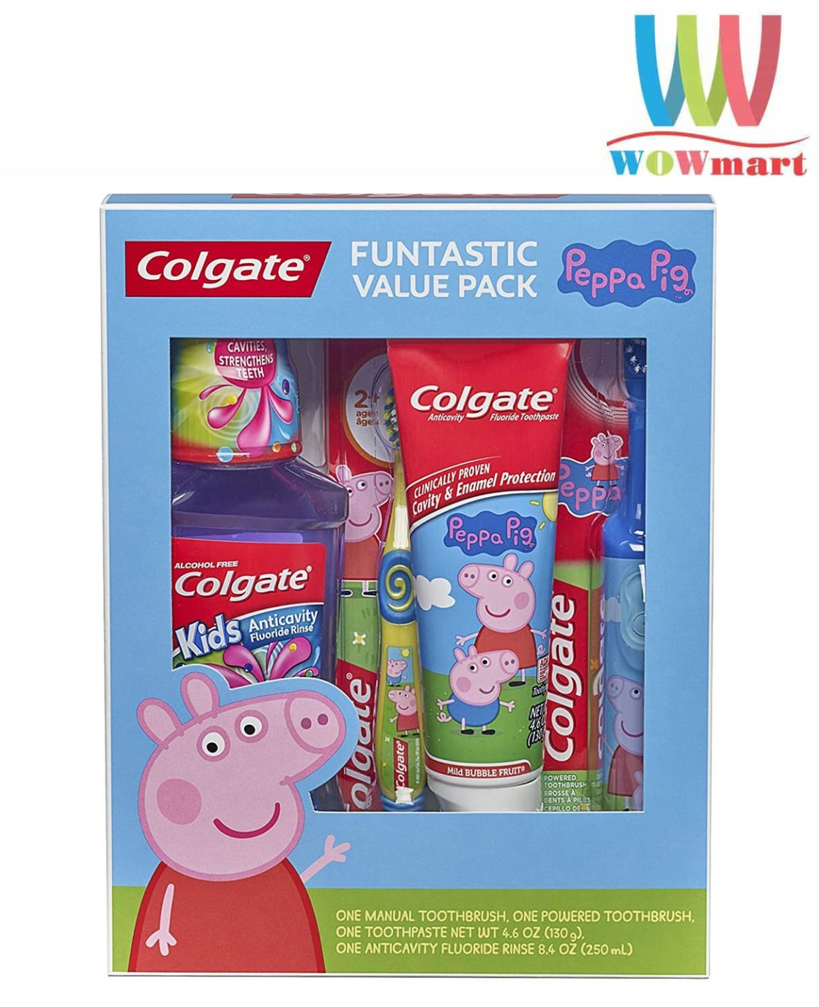 Set 4 món chăm sóc răng miệng cho bé Colgate Funtastic Value Pack Peppa ...