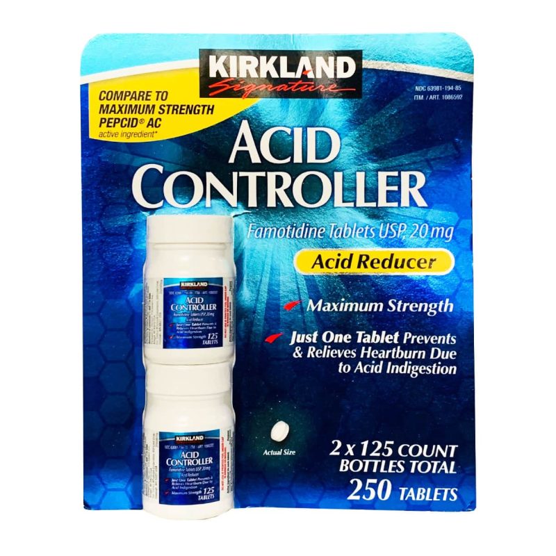 Viên uống kiểm soát Axit dạ dày Kirkland Signature Acid Controller 20mg ...