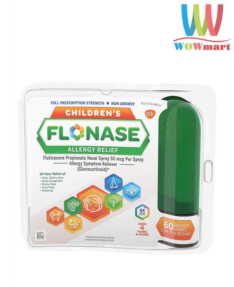 Xịt chống dị ứng cho trẻ Flonase Allergy Relief Nasal Spray 9.9ml ...