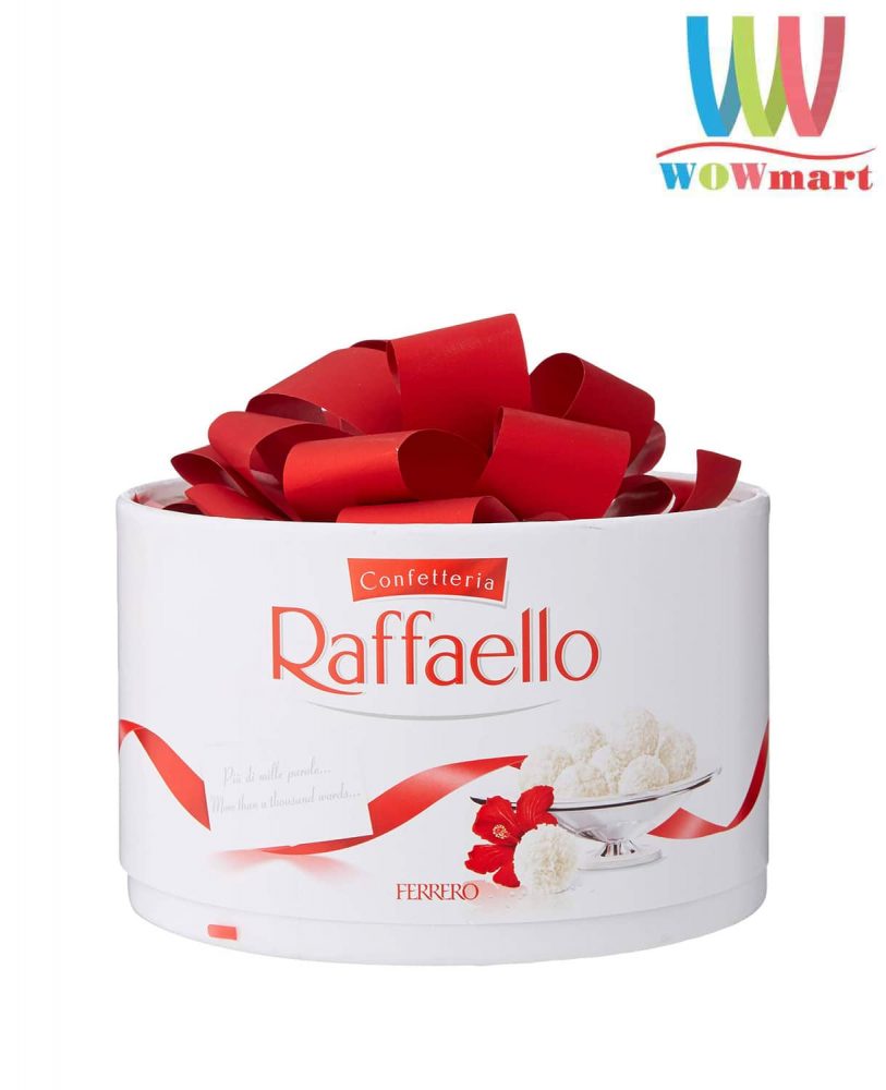 Bánh bọc dừa Raffaello Hộp tròn nơ đỏ 100g - Wowmart VN | 100% hàng ...