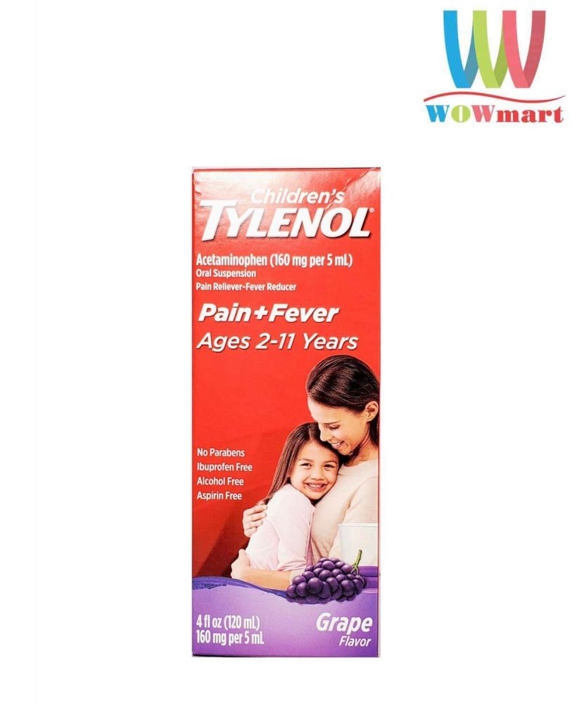 Siro Tylenol cho trẻ 2-11 tuổi Children’s Tylenol Pain Fever 120ml (Vị ...