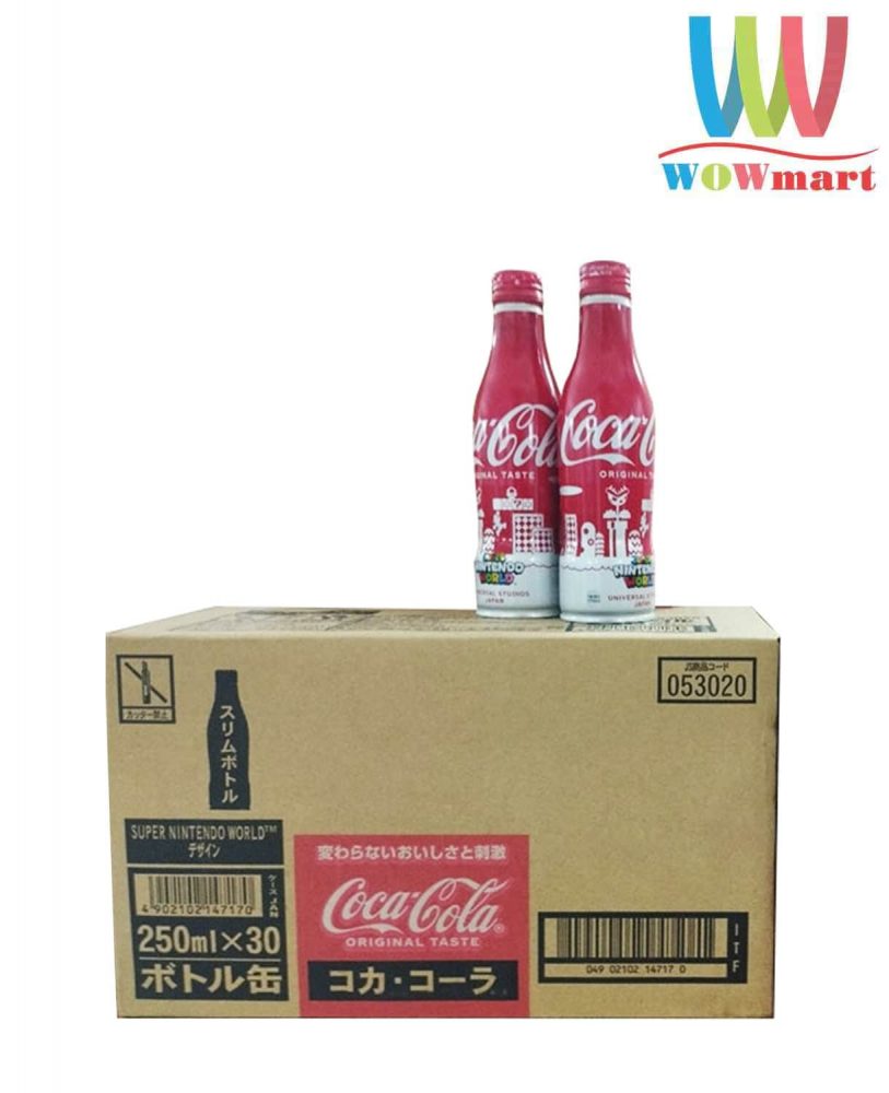 Coca Nhật Coca-Cola Super Nintendo World 250ml Thùng 30 chai – Wowmart ...