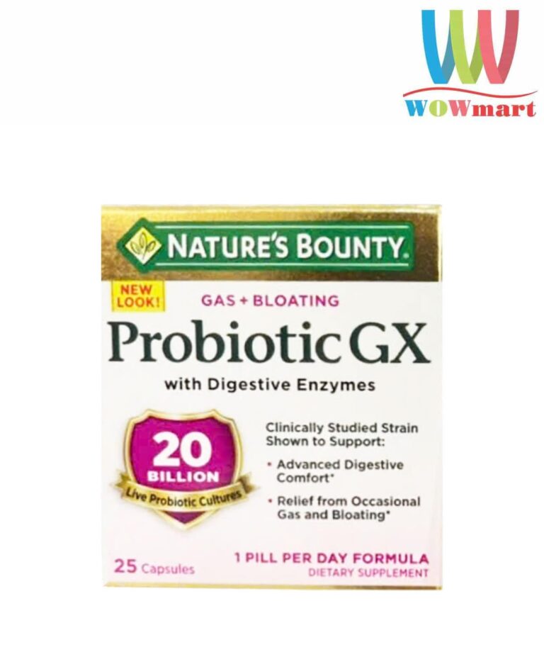 Hỗ trợ hệ tiêu hóa và đường ruột Nature’s Bounty Probiotic GX 25 ...