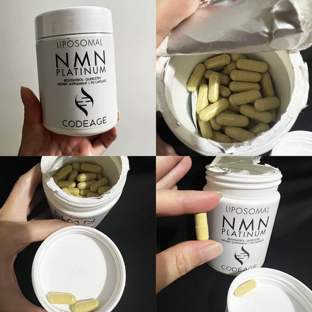 Viên uống bổ sung NMN CodeAge Liposomal NMN Platinum 90 Capsules - Wowmart VN | 100% hàng ngoại nhập