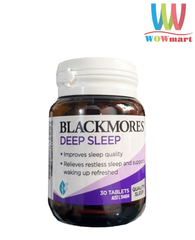 Viên uống hỗ trợ giấc ngủ Blackmores Deep Sleep 30 Tablets - Wowmart VN | 100% hàng ngoại nhập