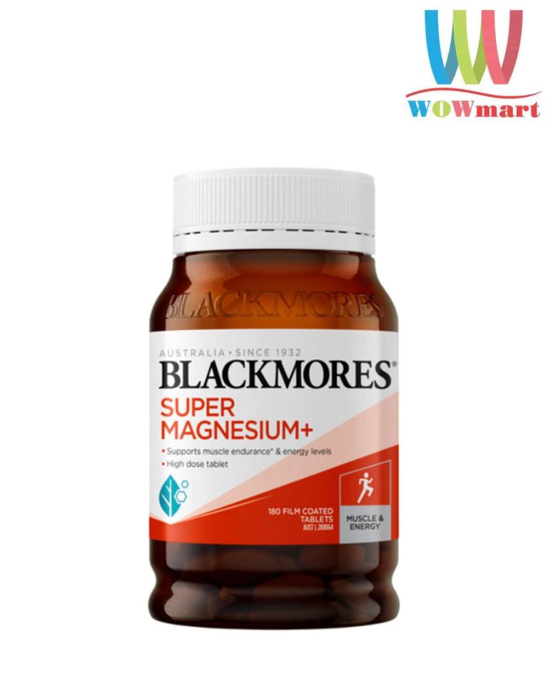 Viên uống bổ sung Magie Blackmores Super Magnesium+ 180 Film Coated ...