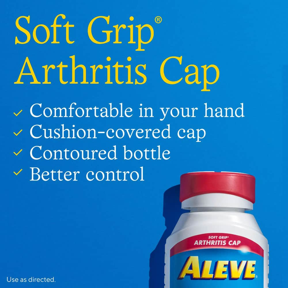 Viên uống Aleve Soft Grip Arthritis Cap Pain Reliever Naproxen Sodium ...