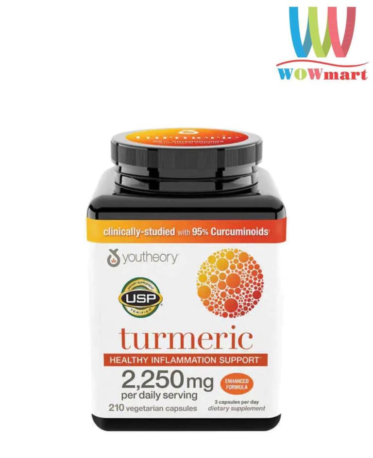 Viên uống tinh chất nghệ Youtheory Turmeric 2250mg 210 Capsules ...