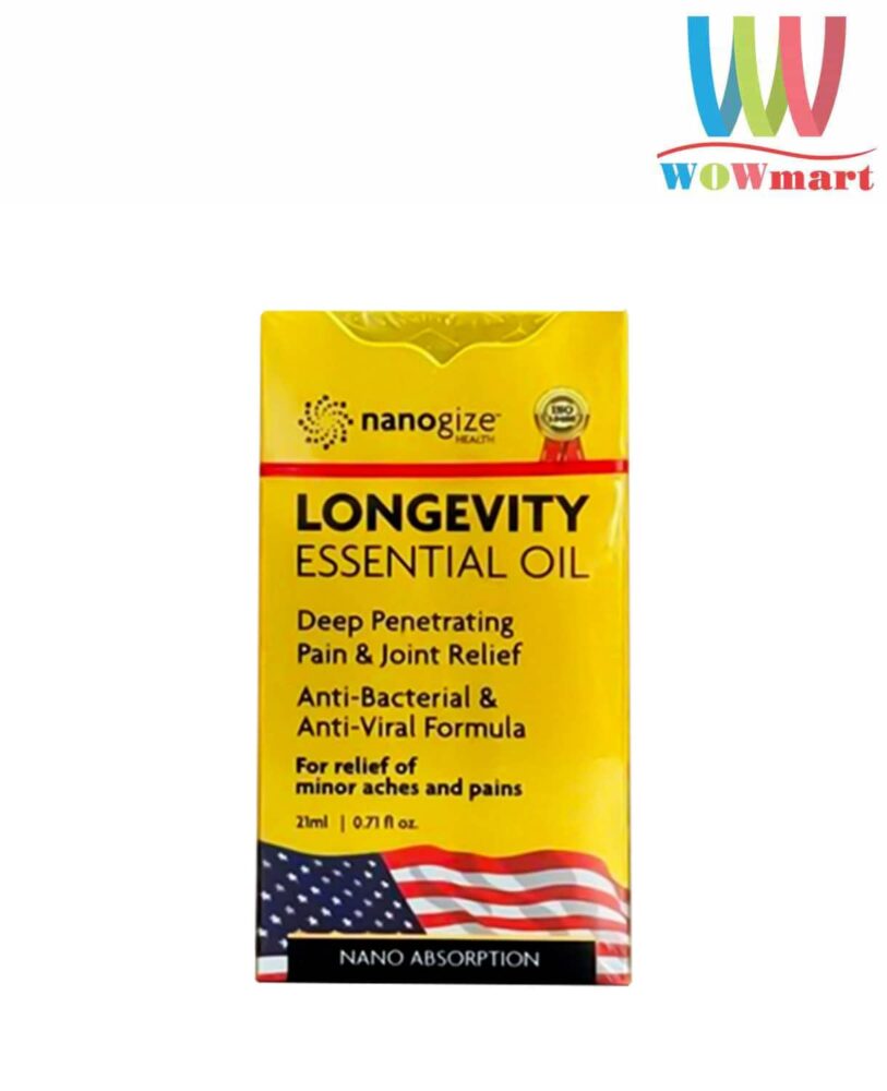 Dầu gió dạng lăn Nanogize Longevity Essential Oil 21ml - Wowmart VN ...