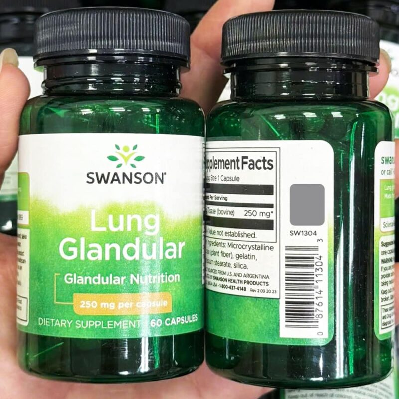 Viên uống bổ phổi Swanson Lung Glandular 250mg 60 Capsules - Wowmart VN ...